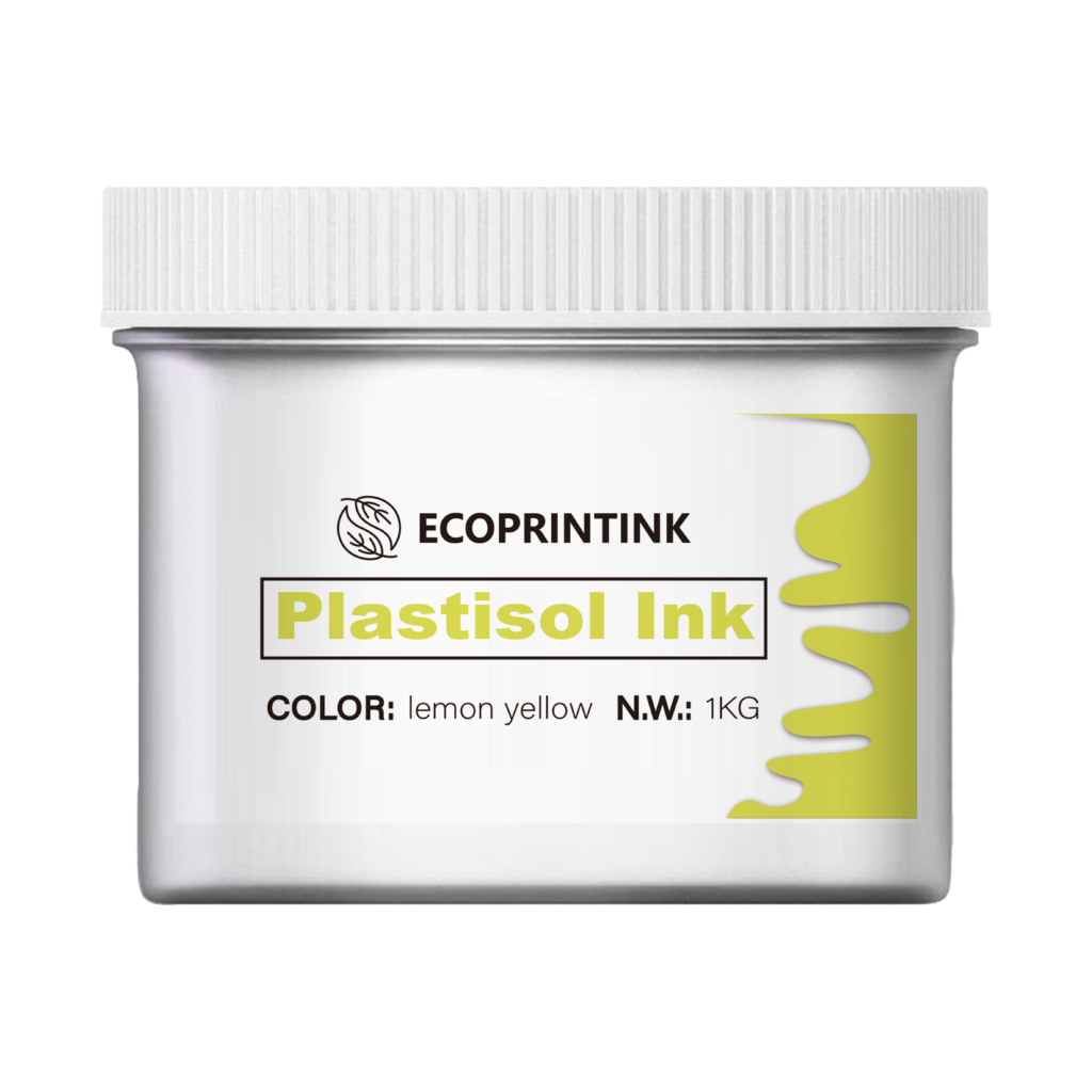 PVC-free Lemon Yellow Plastisol Ink for Screen Printing