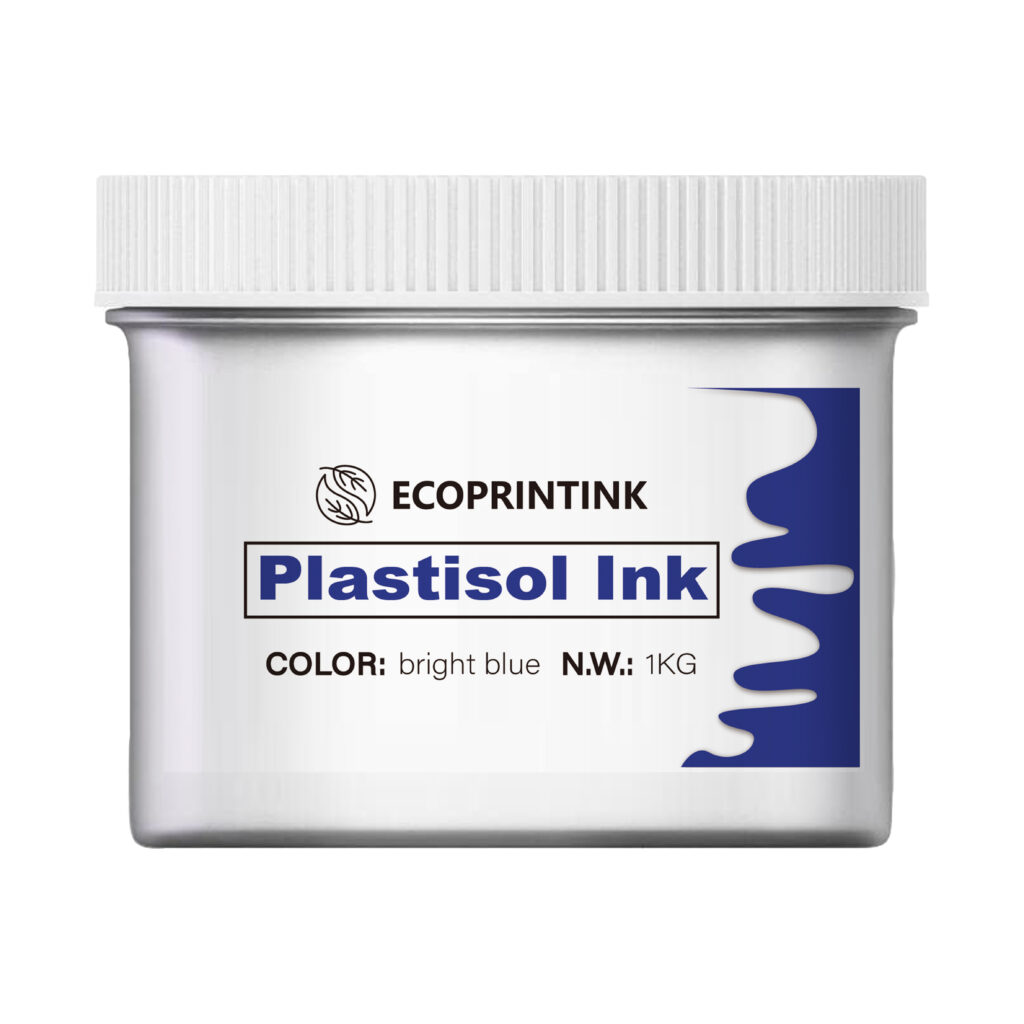 PVC-Free Bright Blue Plastisol Ink for Screen Printing