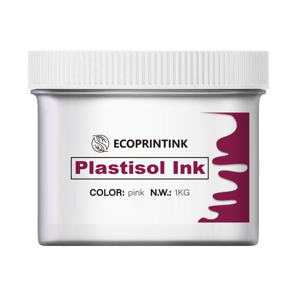 PVC-free Pink Plastisol Ink for Screen Printing Bulk Supply